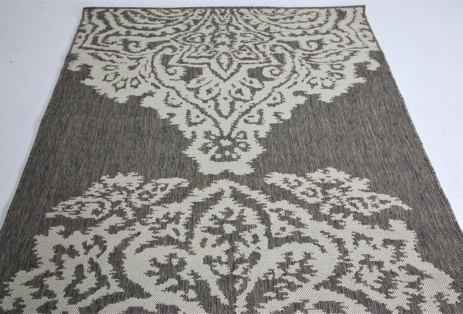 Jute Collection® Neutral Damask Design Jute Area Rug – HomeLife Company